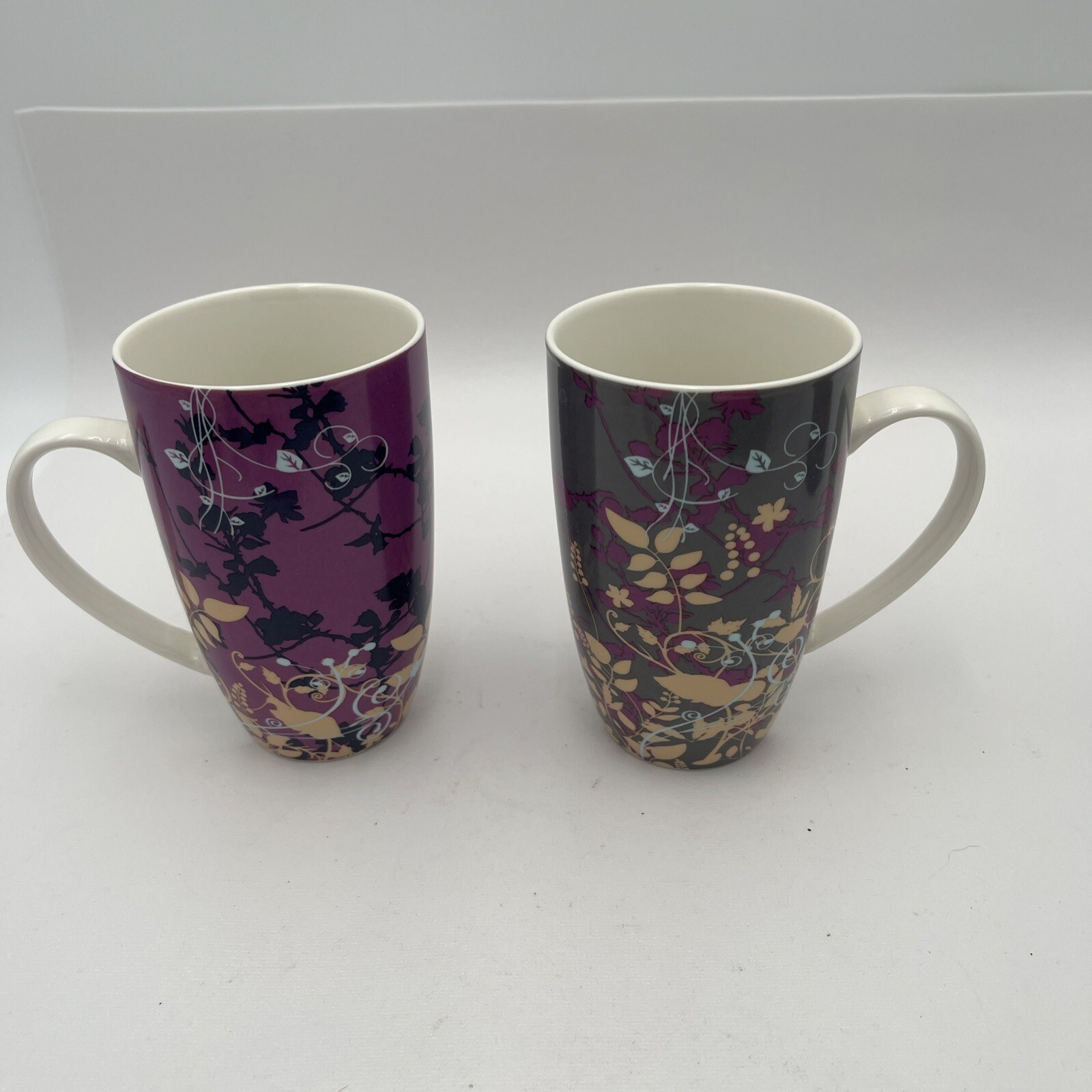 Maxwell Williams Mugs Enchanted Garden Floral Pretty Coffee Tea Cups X2 ...