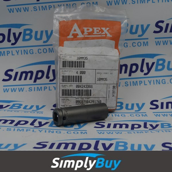 16MM35 Apex 16mm Metric Extra Long Socket, 1/2'' Square Drive | eBay