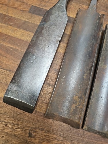 K825- Lot of Vintage Antique Wood Chisels | eBay