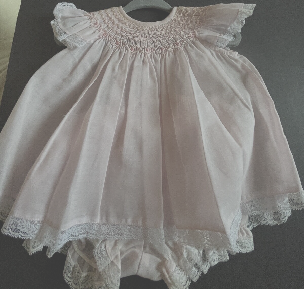 NWT Smocked Special Occasion Dress & Bloomers Size 3 Mo. | eBay