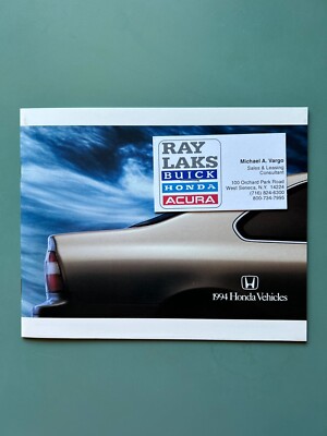 Vintage 1994 Auto Sales Brochure: Honda, full line | eBay