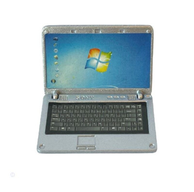 Dollhouse Miniature Laptop Computer, Miniature Folding Computer | eBay
