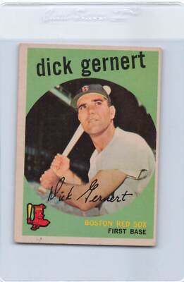 1959 Topps #13 Dick Gernert Red Sox VG/EX *6607 | eBay