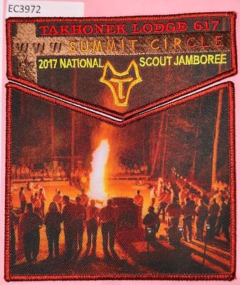 Boy Scout OA Flap Set Takhonek Lodge 617 2017 National Jamboree | eBay