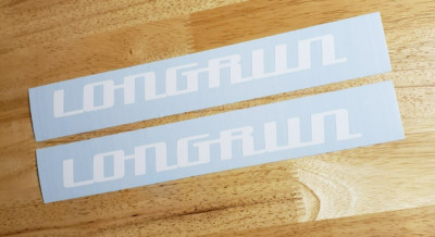 long run utility trailer Decals stickers (Set of 2) white 24” USA VINYL ...