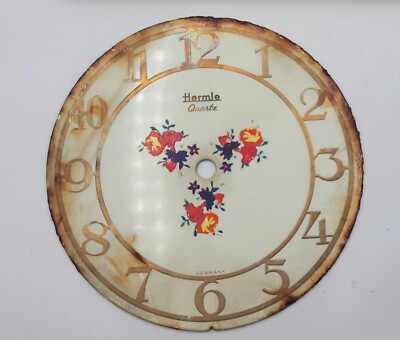 Hermle Germany Porcelain Dial Clock Part Distressed Rustic Decorating ...