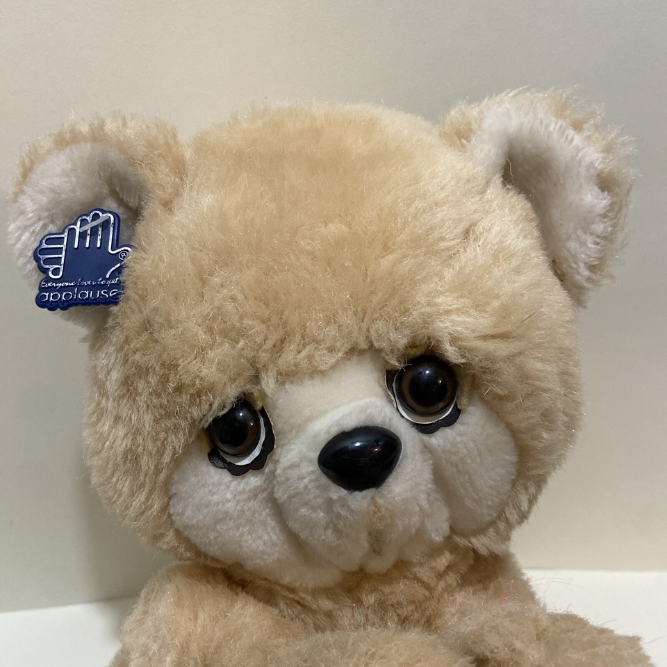 Vintage Applause Plush Teddy Bear Hands Fasten Togethther Stuffed ...