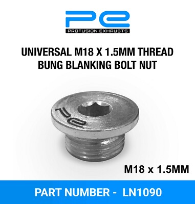 Exhaust Lambda Sensor Blanking Nut Bolt Plug M18 x 1.5 Thread Profusion Exhaust | eBay UK