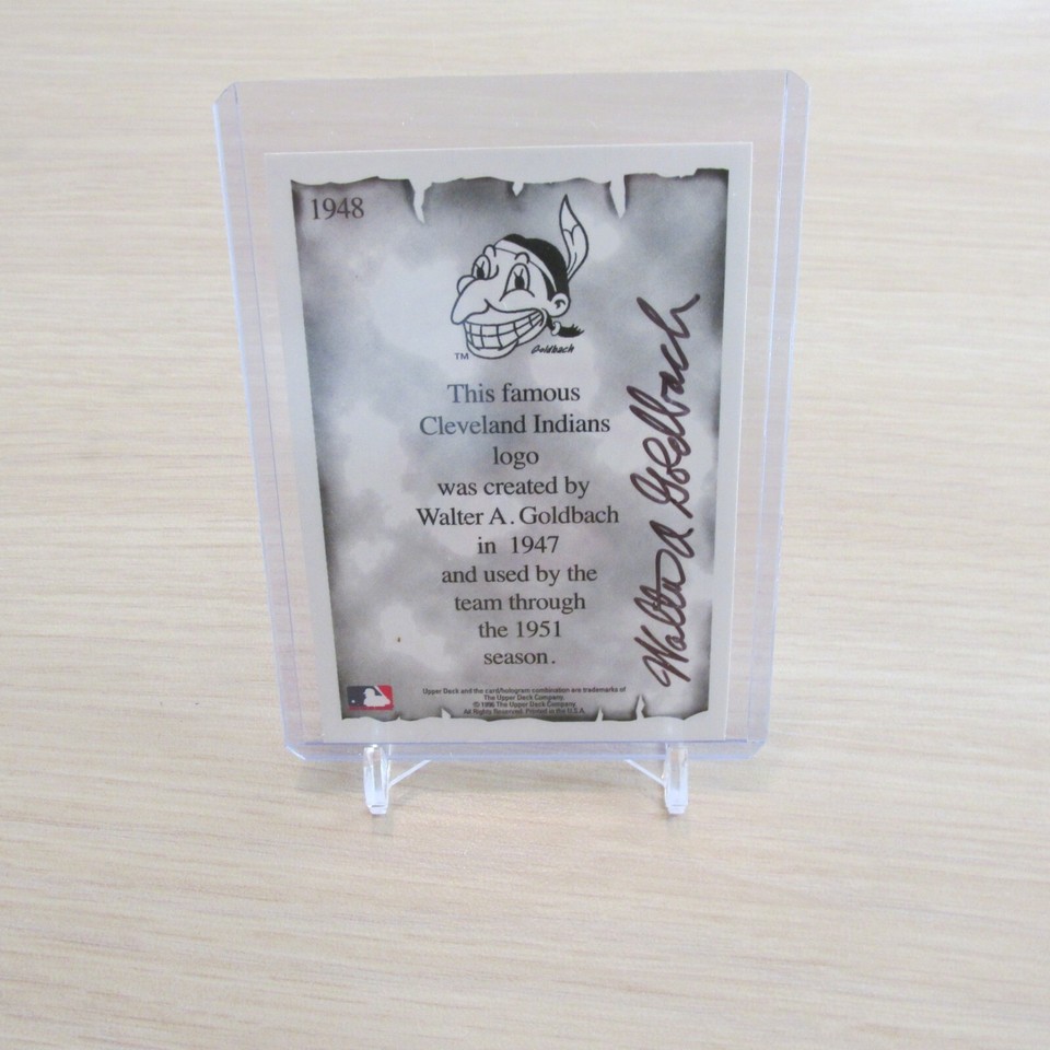 CLEVELAND INDIANS "CHIEF WAHOO" 1948 WORLD SERIES Signed Walter ...