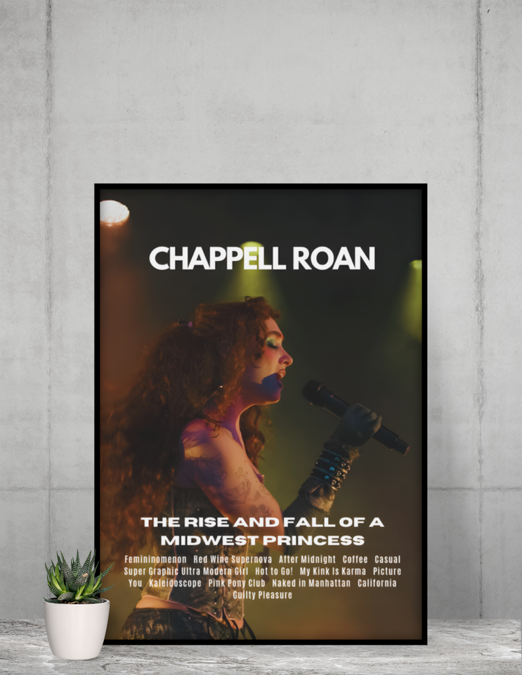 Chappel Roan Poster | The Riss And Fall Of A Midwest Princess Album ...