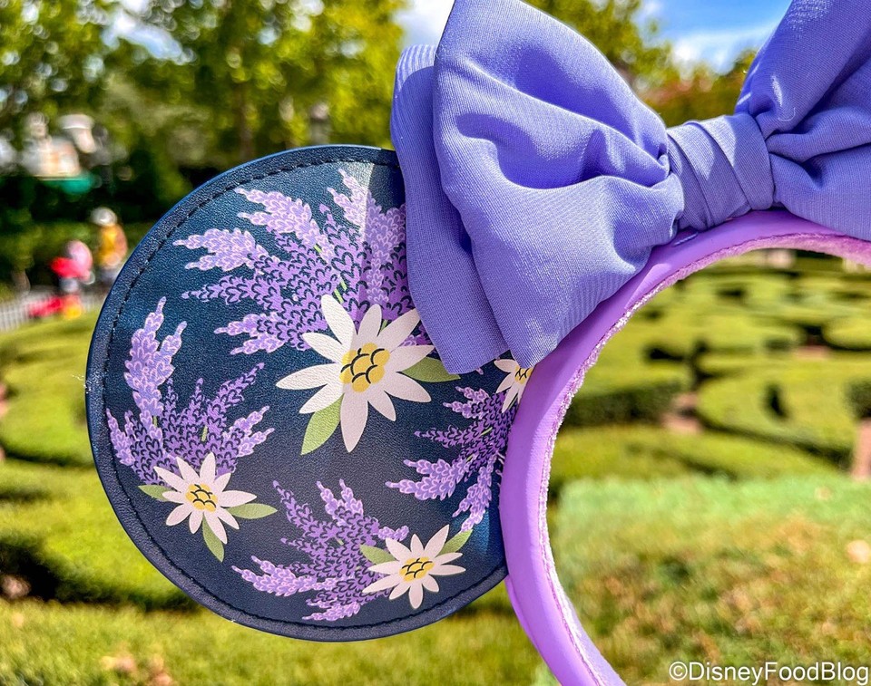 Disney Parks Lavender Floral Spring Flower Minnie Mouse Ears Headband ...