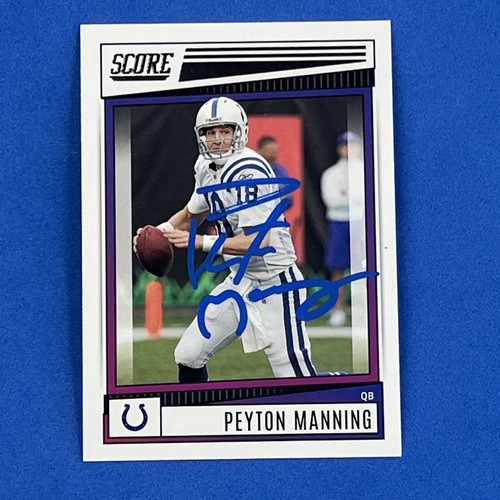 Peyton Manning SIGNED Card #18 Indianapolis Autographed Trading Card ...