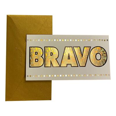 Graduation Day Greeting Card - BRAVO - Deluxe, Textured Paper, Foil ...