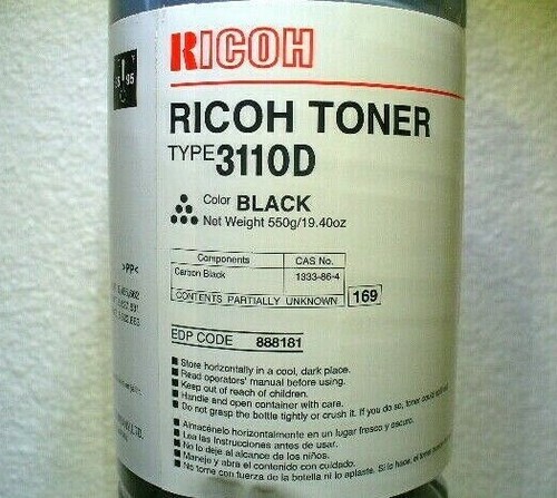 RICOH TONER TYPE 3110D BLACK EDP CODE 888181 ORIGINAL MADE IN JAPAN | eBay