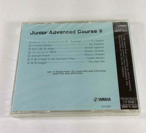 Yamaha Junior Advanced Course 3 CD Music Education System Foundation NEW! 1996 | eBay