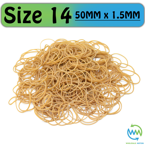 SIZE 14 Rubber Bands ELASTIC Stretchy - 50mm x 1.5mm For SCHOOL Home ...
