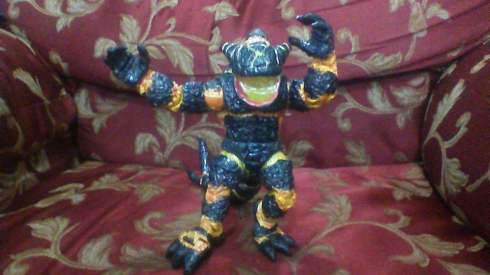 Custom S.H. Monsterarts Neca OBSIDIUS from GOdzilla Unleashed, read ...