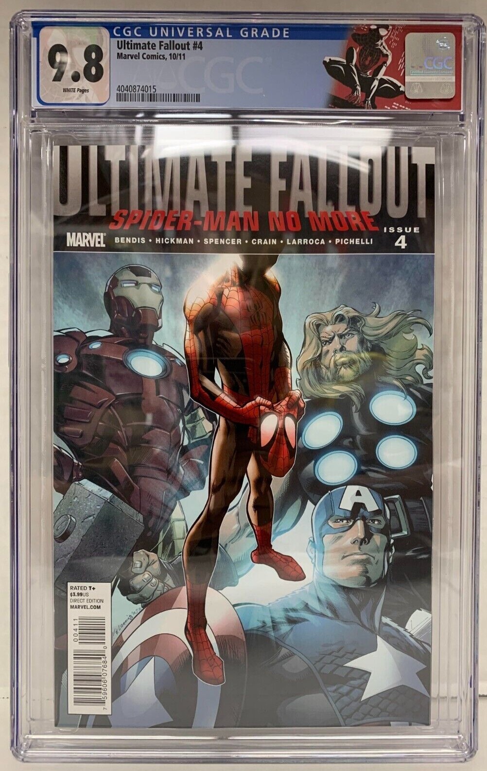 ULTIMATE FALLOUT #4 1ST PRINT 1ST SPIDER-MAN MILES MORALES CGC 9.8 U.S ...