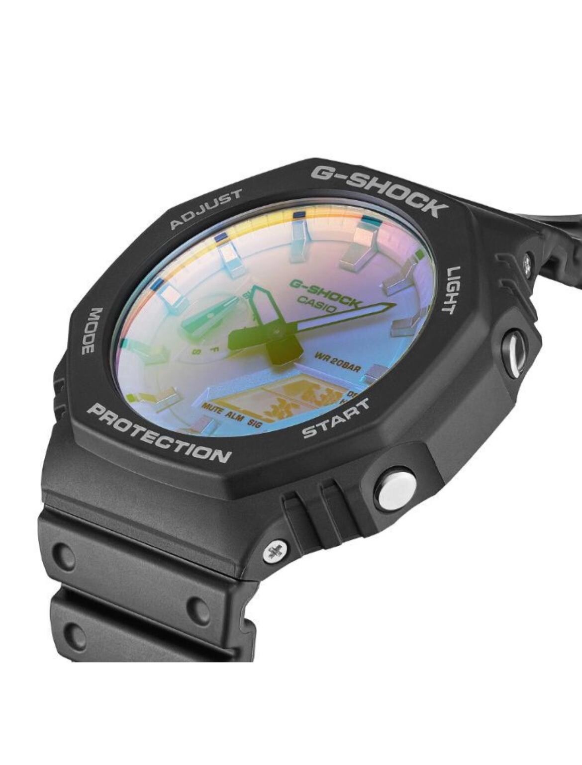 Casio G-SHOCK Iridescent Color Series GA-2100SR-1AJF Men's Black | eBay