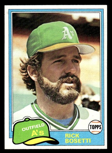 Rick Bosetti Oakland Athletics 1981 Topps Traded #741 | eBay
