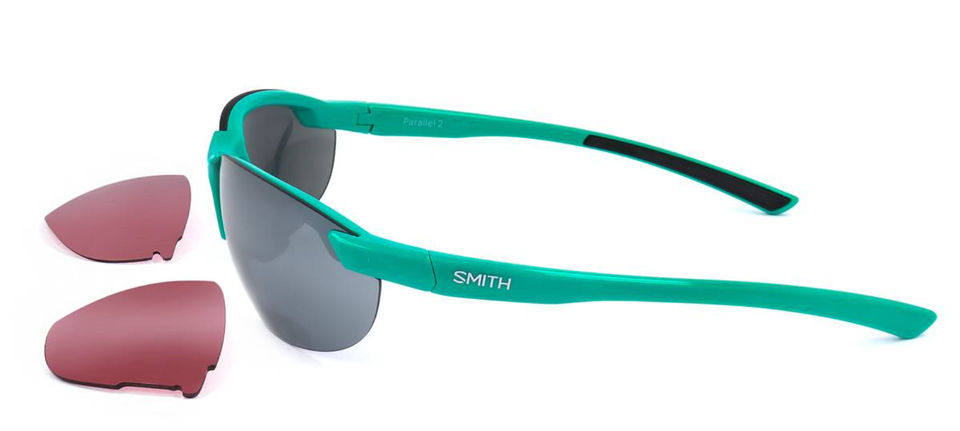 SMITH Parallel 2 Sunglasses w/ extra lenses & case NEW Green 125mm | eBay