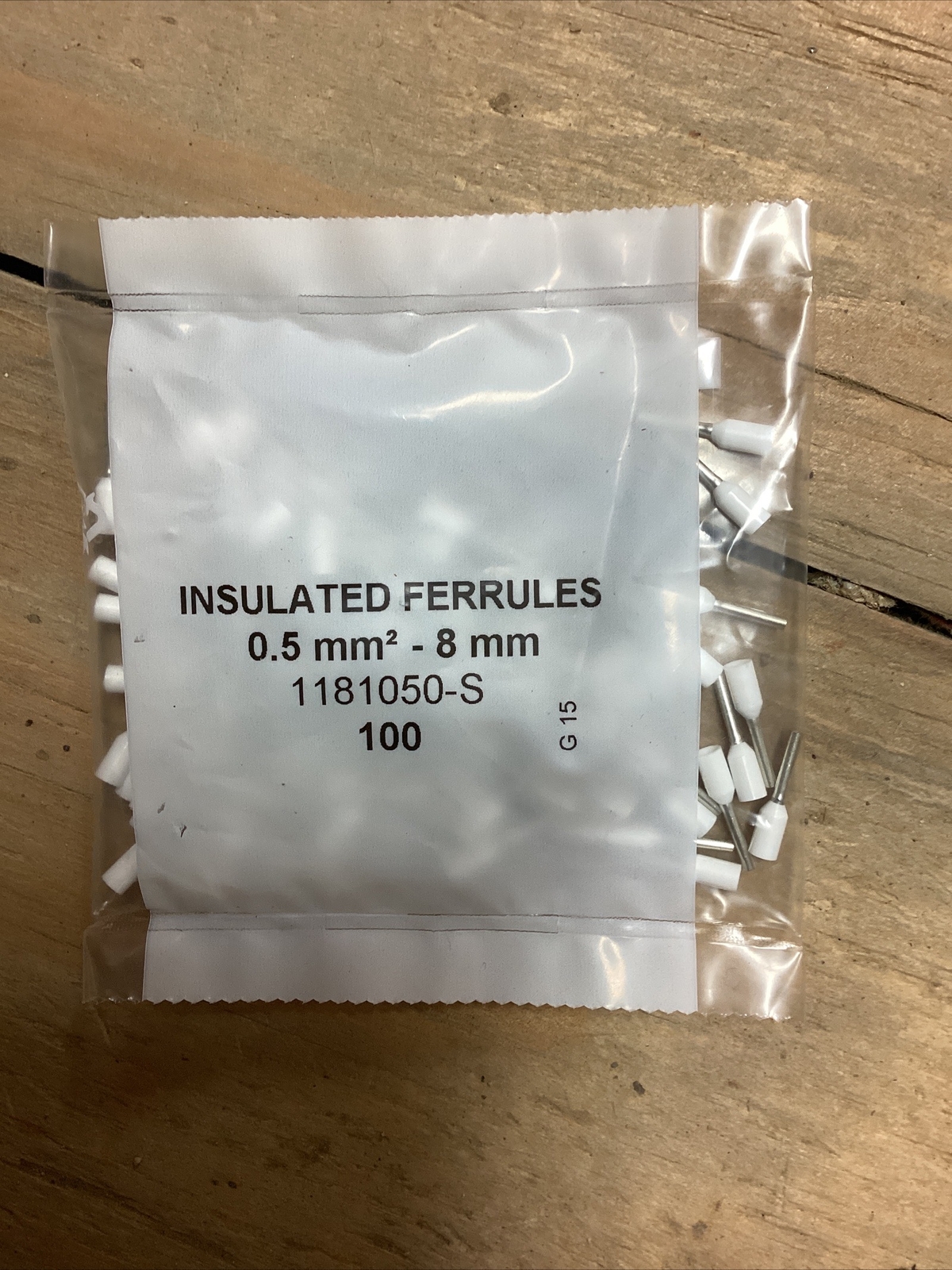 1181050-S Package Of 100 Pieces Insulated Ferrules .5mm-8mm | eBay
