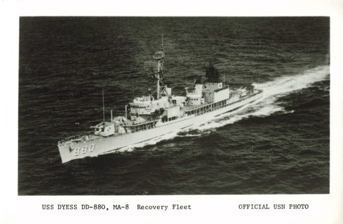 Photo USS Dyess DD-880 MA-8 Recovery Fleet Official US Navy | eBay