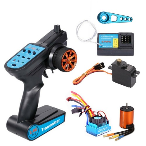 For WLtoy 144001 Upgrade RC Car 120A Brushless ESC Motor 2.4G Remote ...