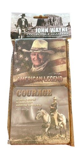 John Wayne Collectible Coasters- 4 different designs-iconic sayings ...