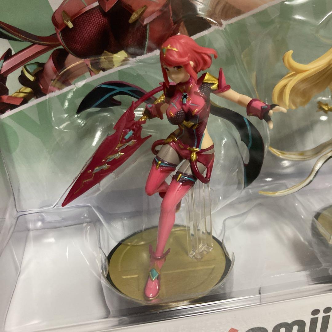 Nintendo amiibo Pyra Mythra Double Set Super Smash Bros. Homura Hikari ...