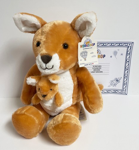 NEW Build-A-Bear Workshop Exclusive BABW Kangaroo & Baby Joey Plush ...