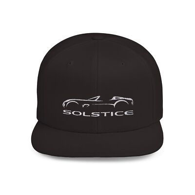 Pontiac Solstice Flat Bill Snapback Cap Hat Embroidered | eBay