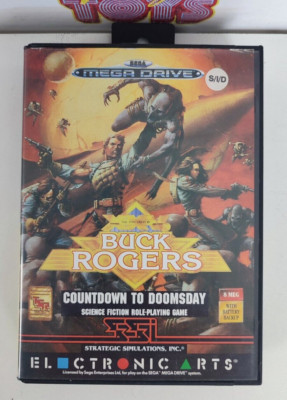 BUCK ROGERS COUNTDOWN DOOMSDAY MEGA DRIVE SEGA 16 BIT CARTRIDGE NEW PAL ...
