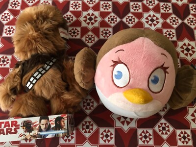 NEW OFFICIAL 8" PRINCESS LEIA ANGRY BIRD AND 11” CHEWBACCA | eBay UK