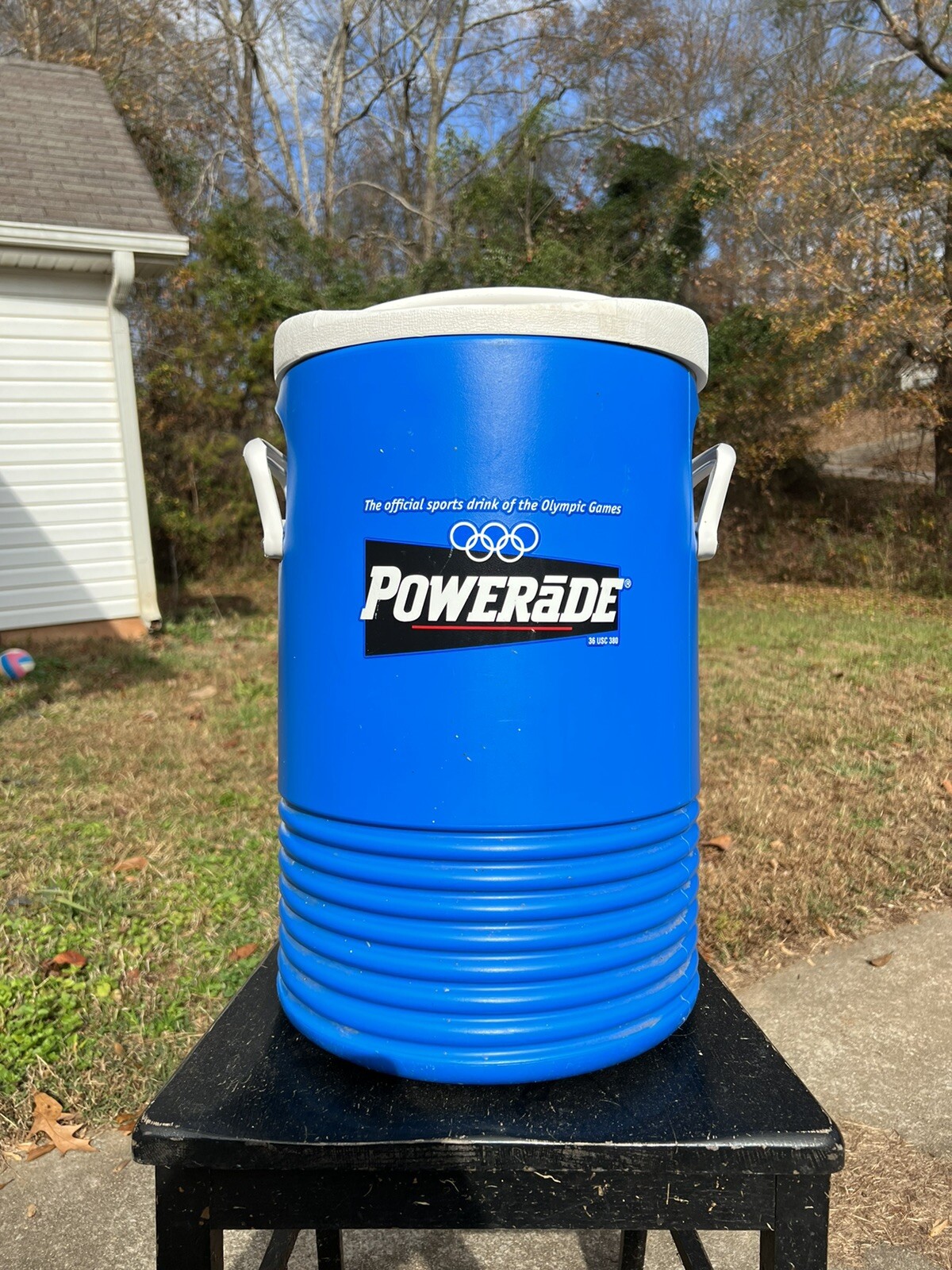 Powerade Olympics Vintage Igloo Water Cooler 90s Atlanta Sport Blue Big ...