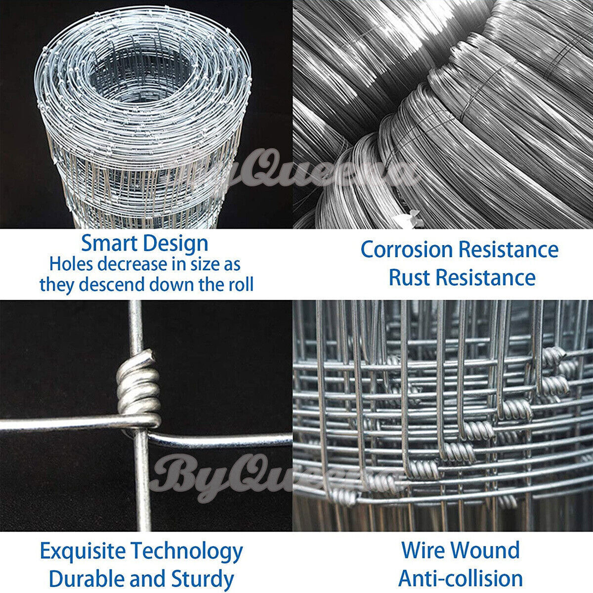 Metal Wire Mesh PVC Coated Chicken Fencing Rabbit Aviary Fence 5m-50m ...