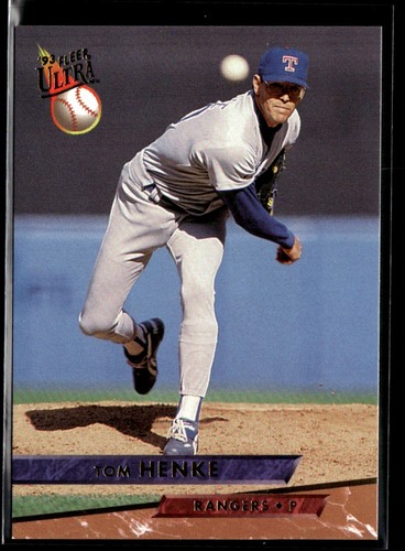 1993 Fleer Ultra Tom Henke Texas Rangers #629 | eBay
