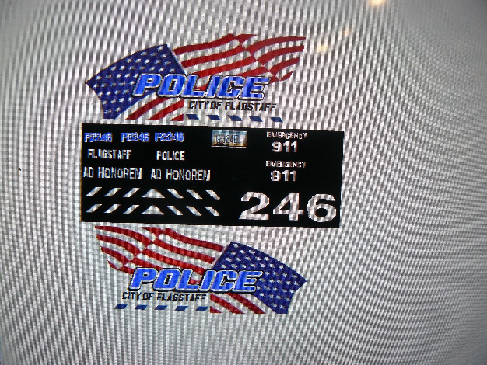 Flagstaff Arizona Police Patrol Car Decals 1:24 | eBay