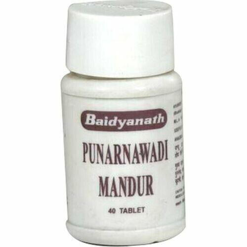 Baidyanath Punarnavadi Mandur 40 Tablet Complete Ayurvedic Formula UK ...