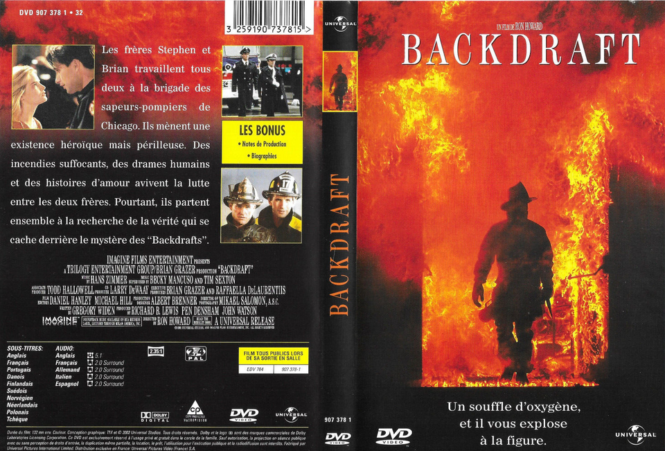 Backdraft (Film) - DVD - Kurt Russell- William Baldwin Robert De Niro ...