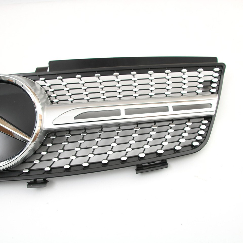 2005-2008 Mercedes Benz W164 ML350 ML500 Chrome Front Grill W/Emblem ...