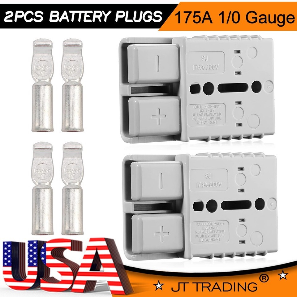 2-4PCS 175A Battery Plugs Quick Connect Disconnect Jumper Cable ...