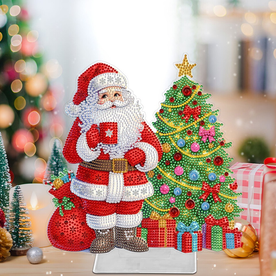 Christmas Acrylic Special Shape Igloo Table Top Diamond Painting ...