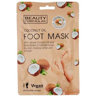 Beauty Formulas Coconut Oil Foot Mask | eBay UK