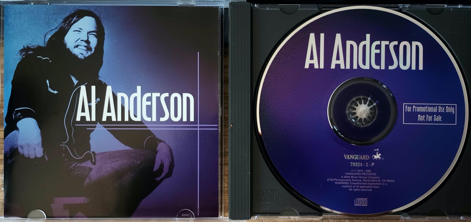 AL ANDERSON,First Solo Album,Promo CD,1998,NRBQ,Vanguard 79324,EXC | eBay