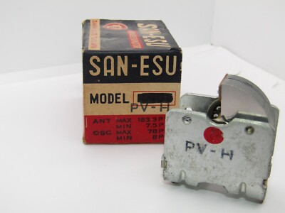 Vintage San-Esu Japan Variable Capacitor PV-H (Ant 7.5-163.3pF) (Osc 8 ...