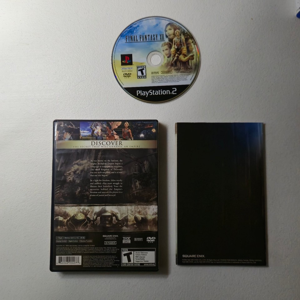 Final Fantasy XII PlayStation 2 PS2 Video Game RPG Square Enix CIB ...