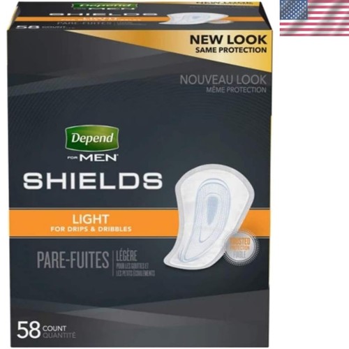 Ultimate Comfort: Men's Incontinence Shields with Light Absorbency - 58 ...