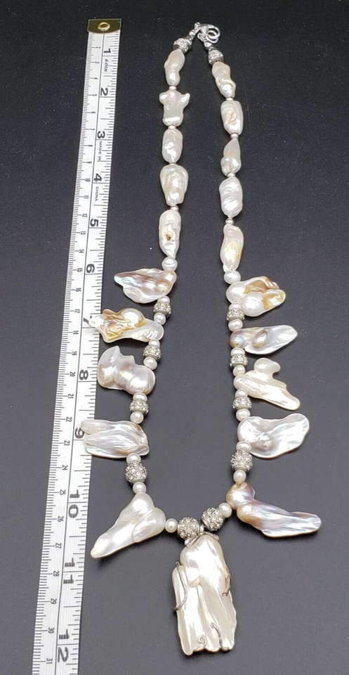 Vintage Baroque Pearl Biwa, Fireball & Oval with Fireball Pendant ...