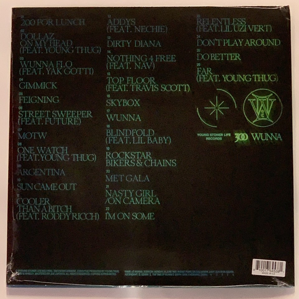 Gunna Wunna Deluxe 2LP Vinyl Limited Black 12" Record | eBay